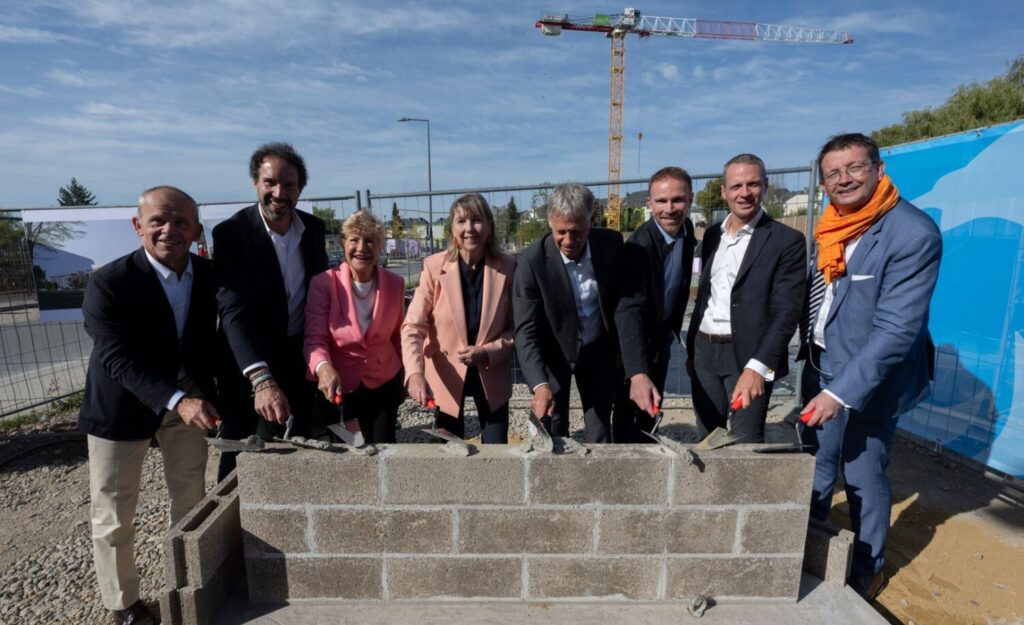 Projet Centre de Merl : Pose de la première pierre - SNHBM